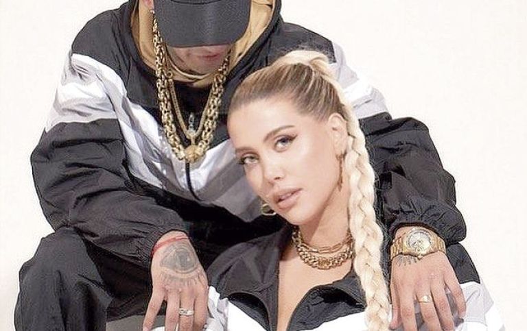 Se filtró un video de Wanda Nara ingresando a un country con L-Gante ...