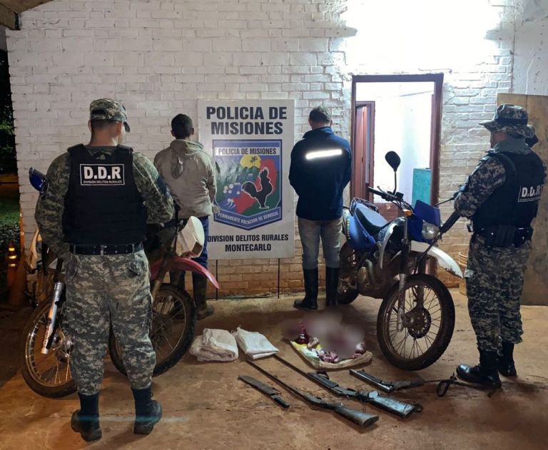 Detuvieron a dos cazadores furtivos en plena faena | El Territorio